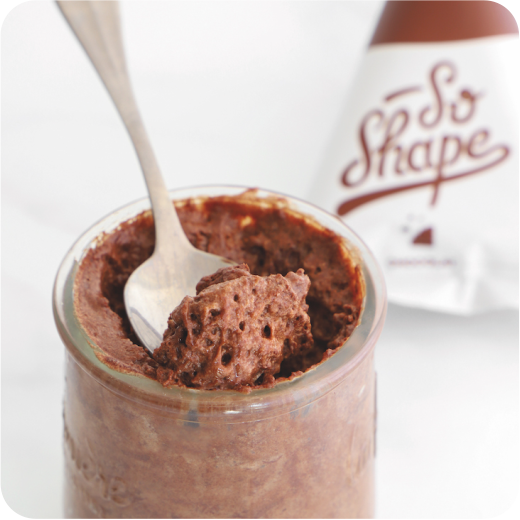 Mousse au chocolat faible en calories - By So Shape